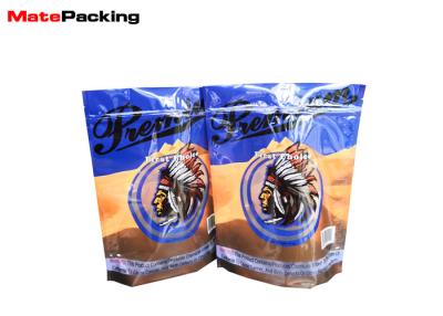 China Laminated Plastic Tobacco Pouch Resealable Zipper Custom Printed Tobacco Leaf Packaging Bag for sale