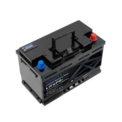 Cina Batteria della batteria 12V 100Ah Lifepo4 di MaxLi 1280Wh rv Lifepo4 con il LCD in vendita