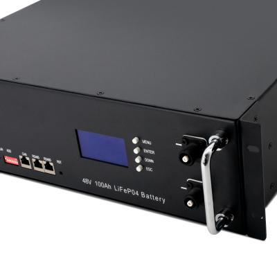 Cina litio Ion Battery 48V 50Ah 100Ah di 3U Lifepo4 una batteria al litio da 48 volt per i sistemi di memorizzazione di sostegno di energia solare di potere in vendita