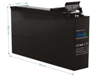 Cina Batteria al litio 395x110x286.5mm del bluetooth della batteria del litio LiFePO4 di 12V dimagrita MaxLi 100Ah per il marinaio in vendita