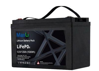 Cina Batteria della batteria al litio 12V 120AH LiFePO4 dell'Accumulatore litio-ione 12V di MaxLi 12V per motore marino/di pesca a traina, OEM, IP56, M8 Bolt in vendita