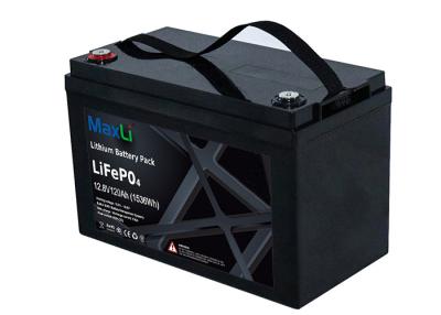 Cina Batteria della batteria al litio 12V 120AH LiFePO4 dell'Accumulatore litio-ione 12V di MaxLi 12V per motore marino/di pesca a traina, OEM, IP56, M8 Bolt in vendita