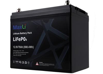 Cina 3000 batteria al litio profonda del ciclo dei cicli 12V 78AH solare in vendita