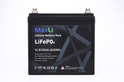 Cina Batteria al litio prismatica delle cellule 50Ah 12V della barca in vendita