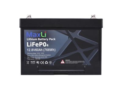 中国 格子システムのための12V 760Wh 60Ah Lifepo4のリチウム イオン電池 販売のため