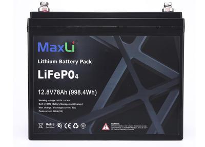 Cina Batteria al litio 12V LiFePO4 di UN38.3 998.4Wh 75Ah rv con BMS in vendita