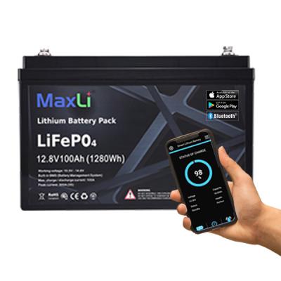 中国 26650 12V 100Ahのキャンプ車のための耐熱リチウムLifepo4電池 販売のため