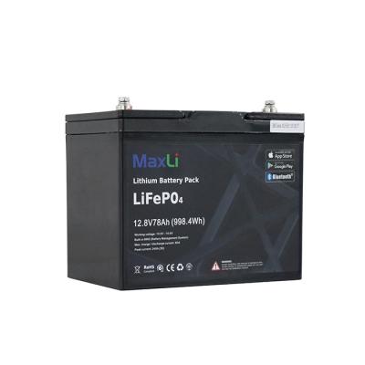 Cina Litio Ion Deep Cycle Marine Battery di Bluetooth IP65 78Ah 12.8V in vendita