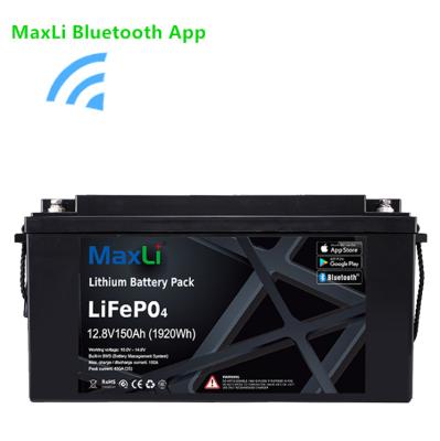 Cina terminale profondo della batteria al litio M8 di volt Cycle12 150Ah Bluetooth degli ABS in vendita