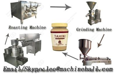 China Sesame Butter Grinding Production Line|Tahini Making Processing Line for sale