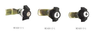 China Cerradura plana revestida magnética electrónica de la leva de los pies de la puerta de gabinete del polvo negro de la aleación del cinc MS408 en venta