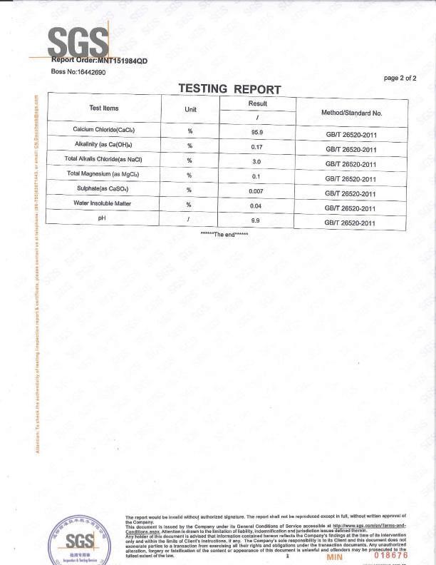 SGS REPORT 2 - WEIFANG HAIBIN CHEMICAL CO.,LTD
