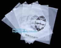 China slider k PVC cosmetic bag promotional custom printed plastic bag, Eco-friendly frosted clear pvc plastic garment b for sale