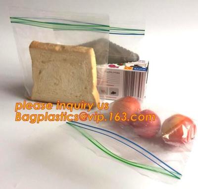 China double track reclosable zip lock bag, double-track zipper closure, slide seal reclosable poly bags, package double track for sale