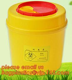 China cheap square medical sharp needles disposal sharps container, sharps disposal container, plastic disposable bin, hospita for sale