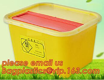 China cheap square medical sharp needles disposal sharps container, sharps disposal container, plastic disposable bin, hospita for sale