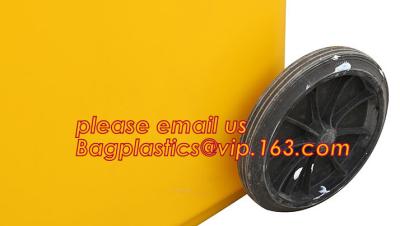 China Medical Disposal Bin Sharp /Safe SharpS Containers biohazard needle disposal sharp container, Plastic Wheeled Trash Can for sale