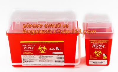 China 5-quart sharp containers regulations, biohazard sharp container, Disposable dual biohazard supplies - syringes without n for sale