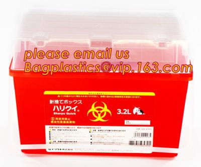 China 5-quart sharp containers regulations, biohazard sharp container, Disposable dual biohazard supplies - syringes without n for sale