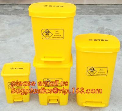 China HDPE garbage bin with wheels and lid plastic trash bin, Kitchen accessories Double-bucket pull out garbage trash bin for sale
