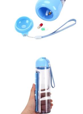 China Creative style of bottle with one weekly pill organizer, Creative style of 700ML bottle with one weekly pill organizer for sale