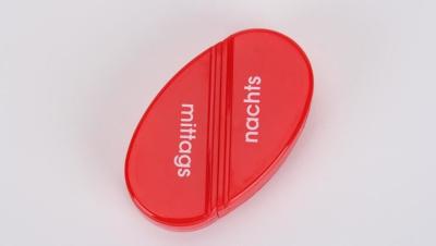 China one week 28case plastic spring pill container travel pill case, one day 4case heart shape pill container pill case medic for sale