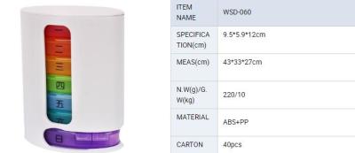 China one week 28case plastic spring pill container travel pill case, one day 4case heart shape pill container pill case medic for sale