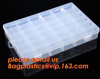 China Plastic Storage Box With 15 Removable Compartments Tool Containers, plastic divided storage box for candy and nuts for sale
