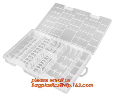 China Plastic Storage Box With 15 Removable Compartments Tool Containers, plastic divided storage box for candy and nuts for sale