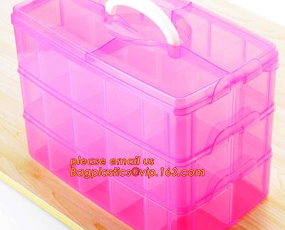 China Plastic Storage Box With 15 Removable Compartments Tool Containers, plastic divided storage box for candy and nuts for sale