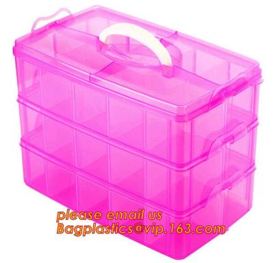 China Plastic Storage Box With 15 Removable Compartments Tool Containers, plastic divided storage box for candy and nuts for sale