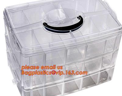 China Plastic Storage Box With 15 Removable Compartments Tool Containers, plastic divided storage box for candy and nuts for sale