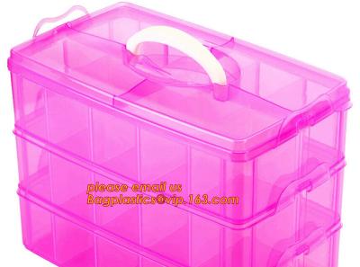 China Plastic Storage Box With 15 Removable Compartments Tool Containers, plastic divided storage box for candy and nuts for sale