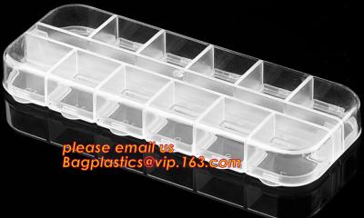 China Plastic Storage Box With 15 Removable Compartments Tool Containers, plastic divided storage box for candy and nuts for sale