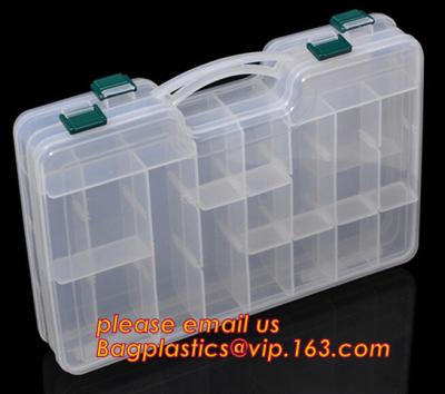 China Plastic Storage Box With 15 Removable Compartments Tool Containers, plastic divided storage box for candy and nuts for sale