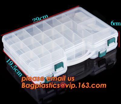 China Plastic Storage Box With 15 Removable Compartments Tool Containers, plastic divided storage box for candy and nuts for sale