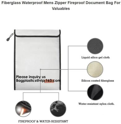 China High Quality Fireproof Felt A4 Document File Folder Bag For Office,Fireproof Explosion-proof Lipo battery safe Bag for sale