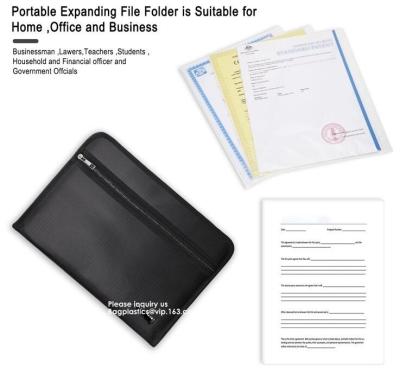 China High Quality Fireproof Felt A4 Document File Folder Bag For Office,Fireproof Explosion-proof Lipo battery safe Bag for sale