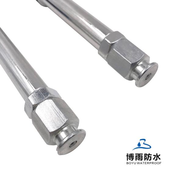 Quality Building Coating Flat Head M8 Injection Packers Steel 18*170mm Grey Waterproof for sale