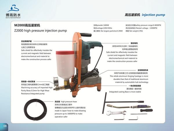 Quality Building Coating Function Injection Resin High Pressure Grouting Injection Pump for sale