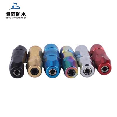 China Acoplador preto, mamilos para embalagens de injeção, conectores de design tradicional em azul à venda
