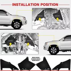 Cina Parafanghi di Prado Front Car Fender Carbon Fiber del Toyota Land Cruiser Front Mud Flap in vendita