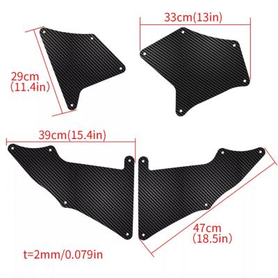 Cina Parafanghi di Prado Front Car Fender Carbon Fiber del Toyota Land Cruiser Front Mud Flap in vendita