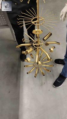 중국 50kw 멀티 아크 이온 티타늄 골드 도금 기계 (하드웨어 핸들용) 판매용