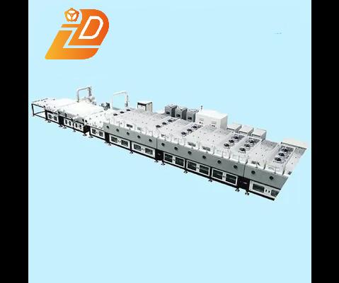 Quality PLC Controlled High Vacuum Continuous Coating Line For Optical Parts for sale