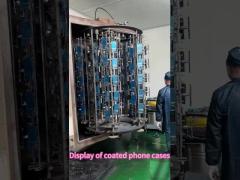 Display of phone case coating