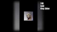 The rings coated with 24K gold film layer