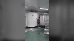 Double-door evaporation coating machine for coating automotive parts