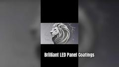 LED lamp panel coating