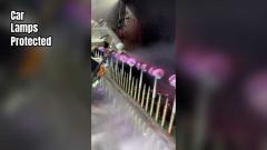 uv spraying line for Colored plastic handicrafts
